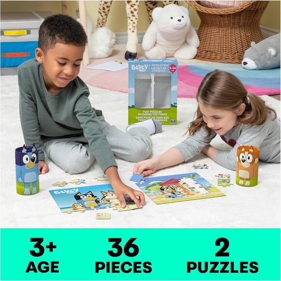 Does Not Apply | Party Supplies | Bluey 36piece Jigsaw Puzzles Two Pack ...